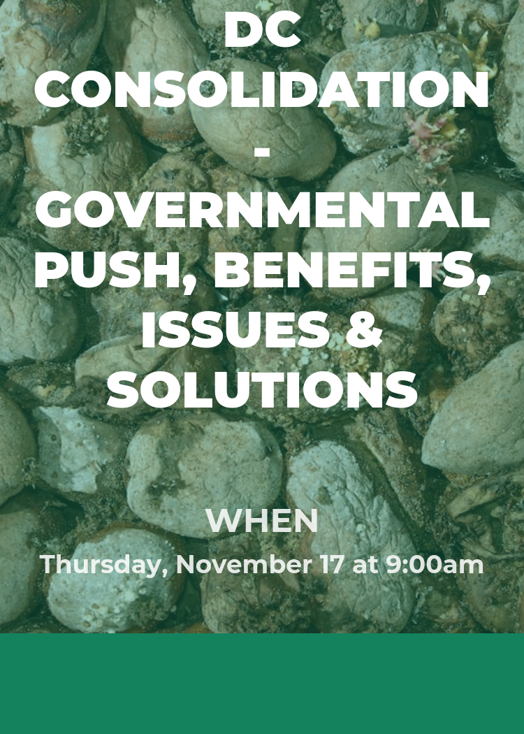 DC Consolidation - Governmental Push, Benefits, issues & Solutions